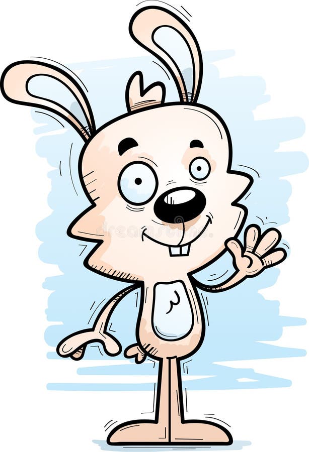 Rabbit Waving stock vector. Illustration of bunny, greeting - 10638276