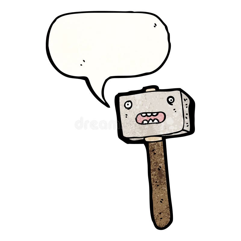 Cartoon mallet stock vector. Illustration of retro, rough - 38029259