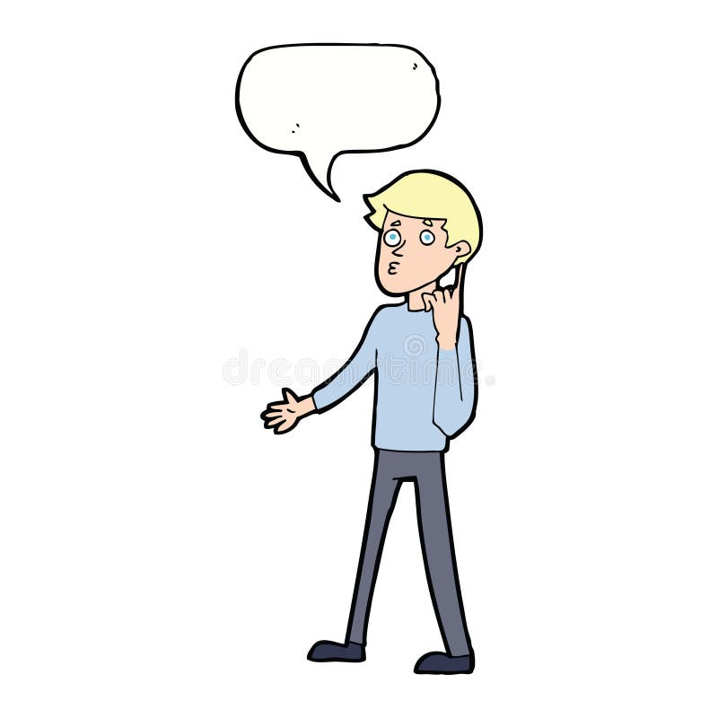 Cartoon Man Answering Question Stock Illustrations – 904 Cartoon Man ...