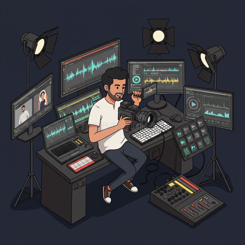 Cartoon Multimedia Stock Illustrations – 95,181 Cartoon Multimedia ...