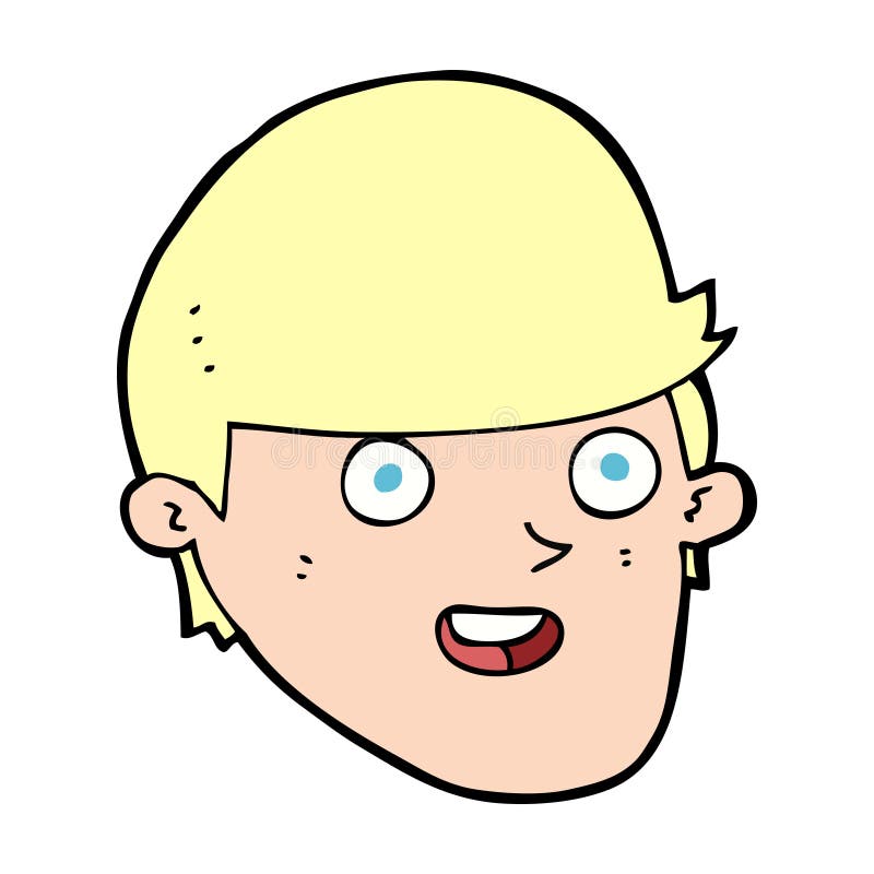 Cartoon man with big chin stock vector. Illustration of doodle - 37016980