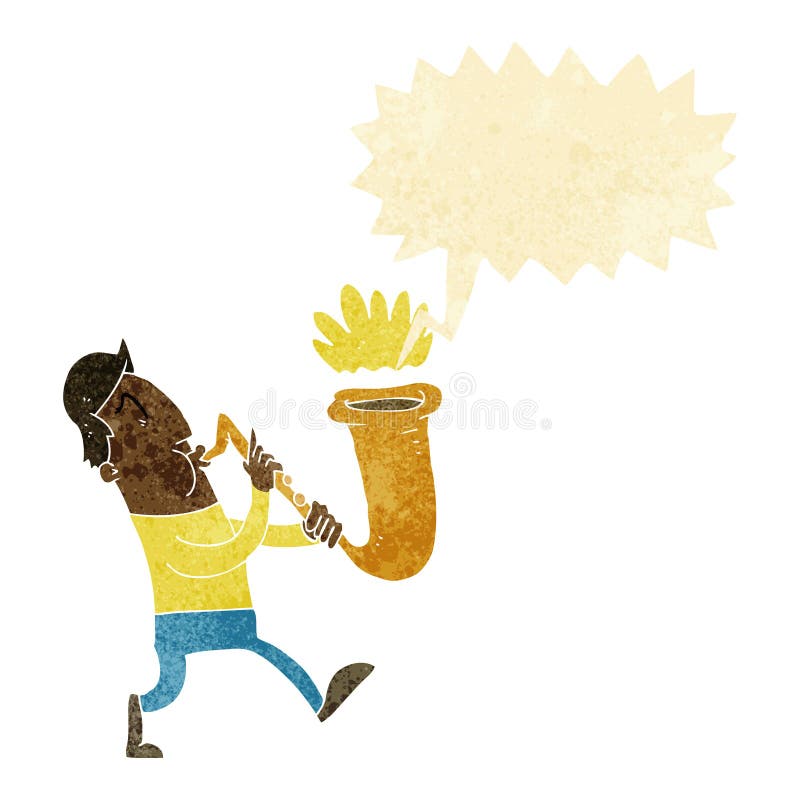 Saxophone Blowing Colorful Bubbles Isolated Vector Illustration Stock ...