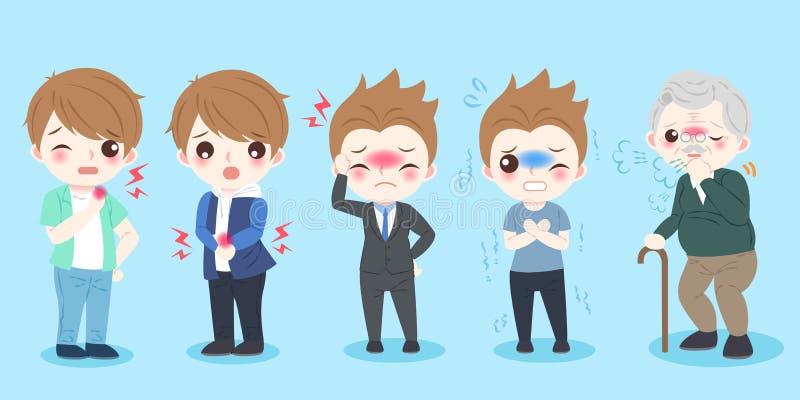 Businessman with Bald Problem Stock Illustration - Illustration of ...