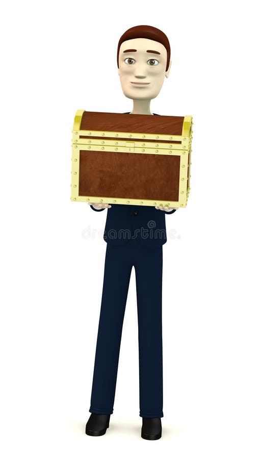 Cartoon man with chest stock illustration. Illustration of young - 30576913