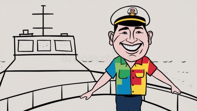 Cartoon Engineer Sailor Uniform Ship Stock Photos - Free & Royalty-Free ...