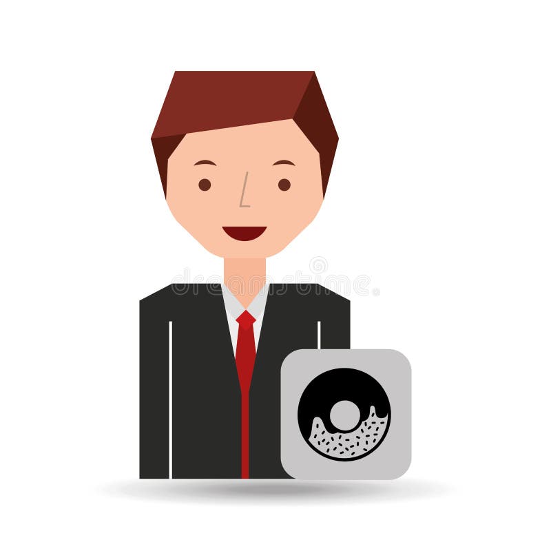 Man Donut Cartoon Stock Illustrations – 988 Man Donut Cartoon Stock ...