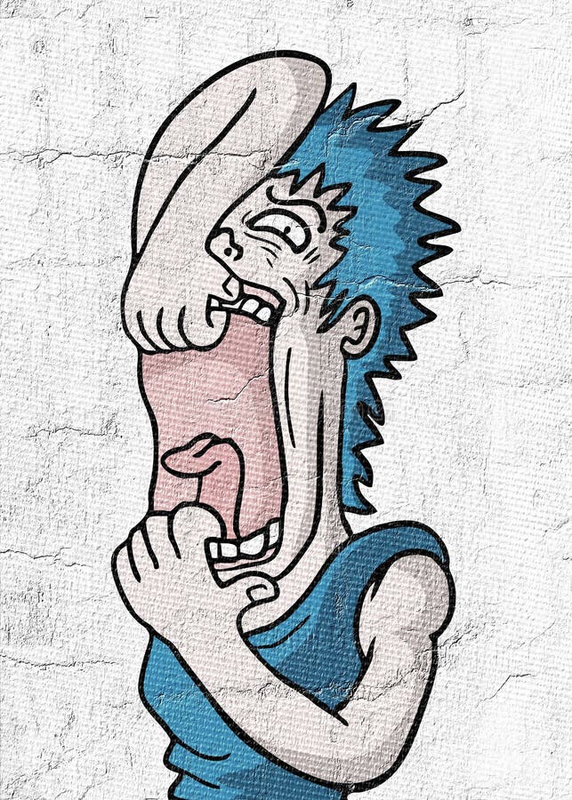 Cartoon man draw stock illustration. Illustration of funny - 139984796