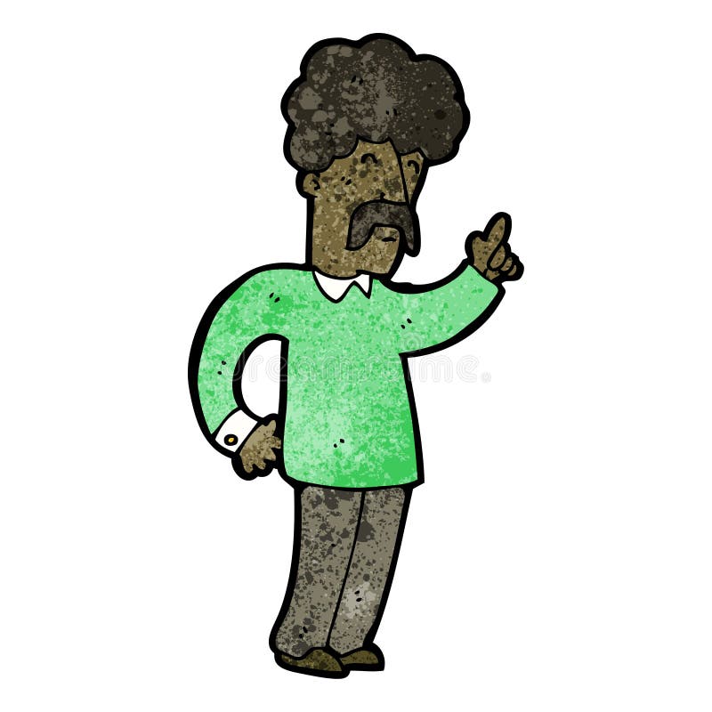 Cartoon Man Explaining His Point of View Stock Vector - Illustration of ...