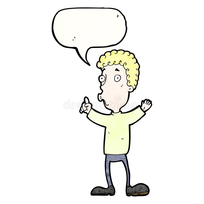 Cartoon Man Explaining Idea Stock Vector - Illustration of speaking ...