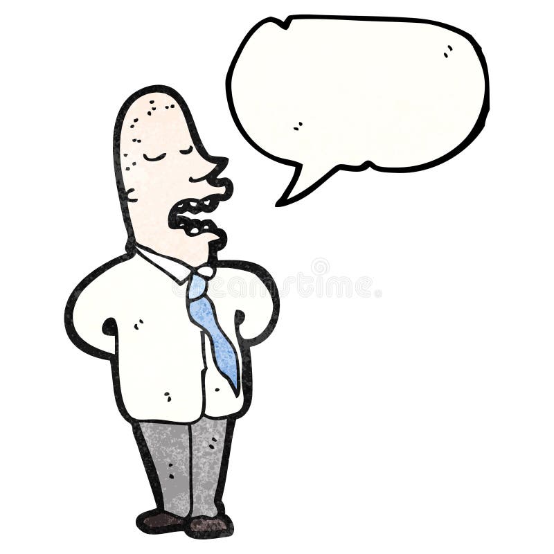 Cartoon man explaining stock vector. Illustration of grunge - 38041128