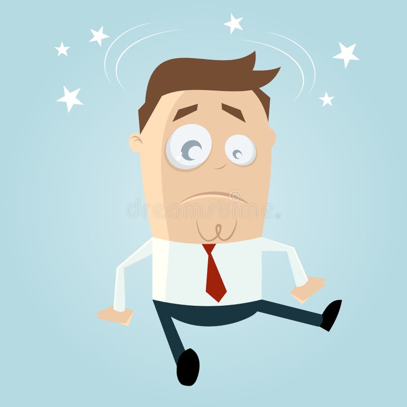 Cartoon man is fallen stock illustration. Illustration of character ...