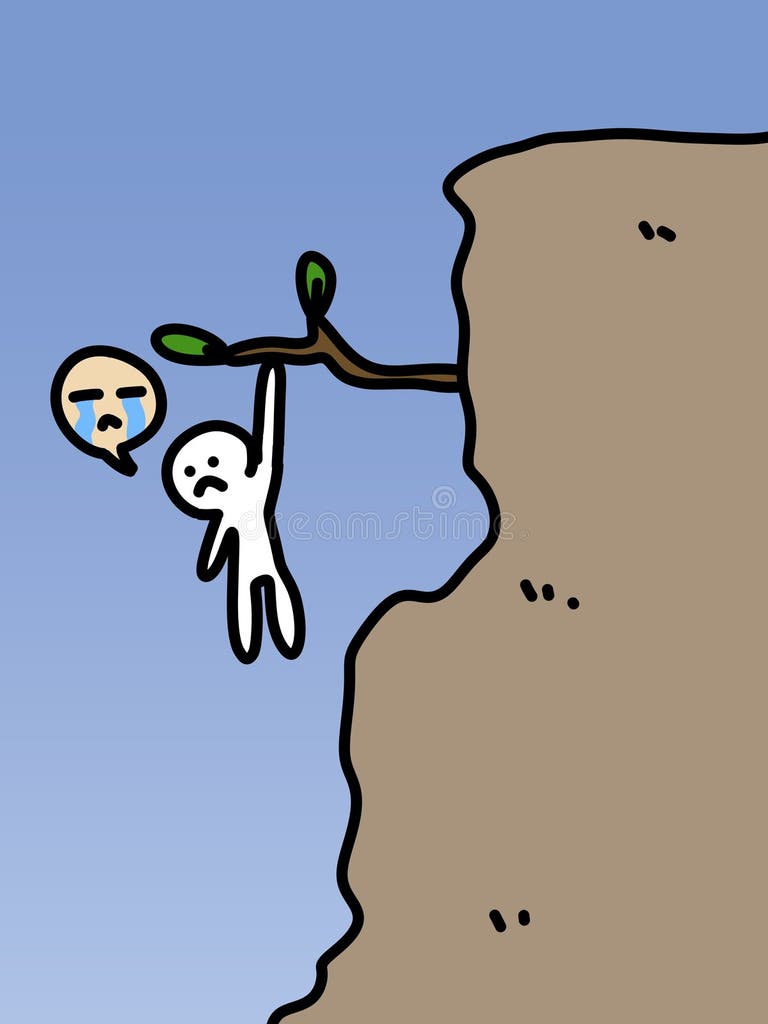 Man Falling Off Cliff Stock Illustrations – 52 Man Falling Off Cliff ...