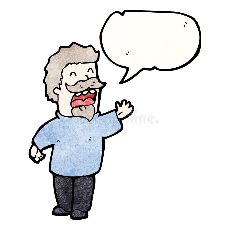 Cartoon man giving speech stock vector. Illustration of giving - 38037196