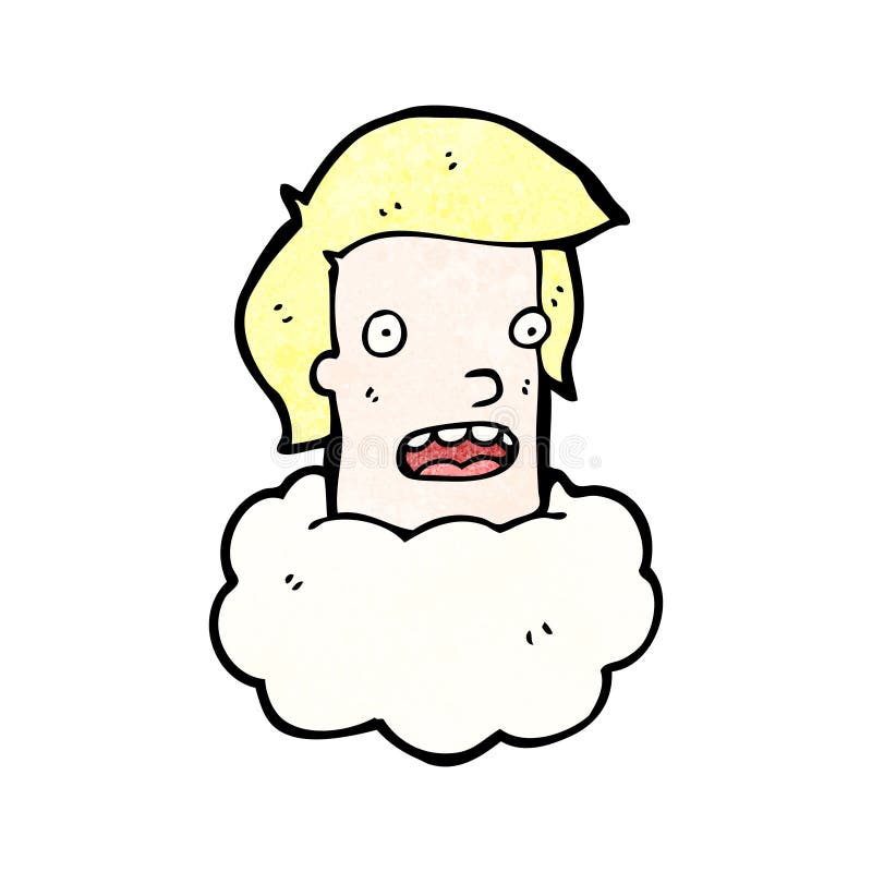 Cartoon Man Head Clouds Stock Illustrations – 265 Cartoon Man Head ...