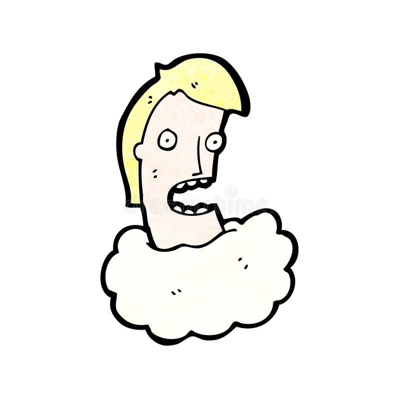 Cartoon Man Head Clouds Stock Illustrations – 265 Cartoon Man Head ...