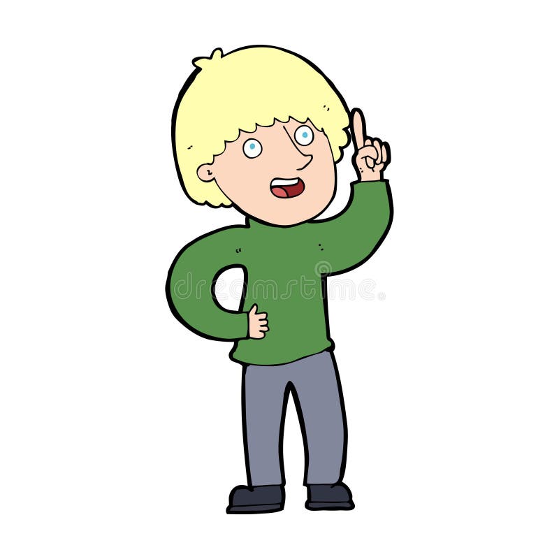 Cartoon Boy Explaining Idea Stock Illustrations – 94 Cartoon Boy ...