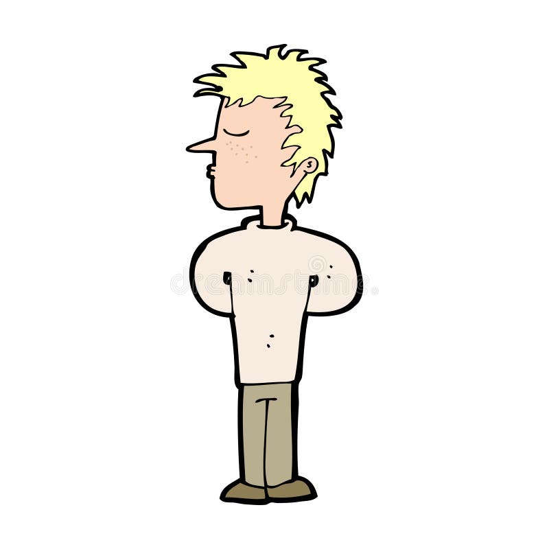 Cartoon man ignoring stock vector. Illustration of ignoring - 37035738