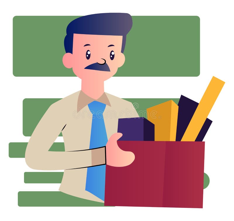 Man Met Een Snor, Vector of Kleurenillustratie Vector Illustratie ...