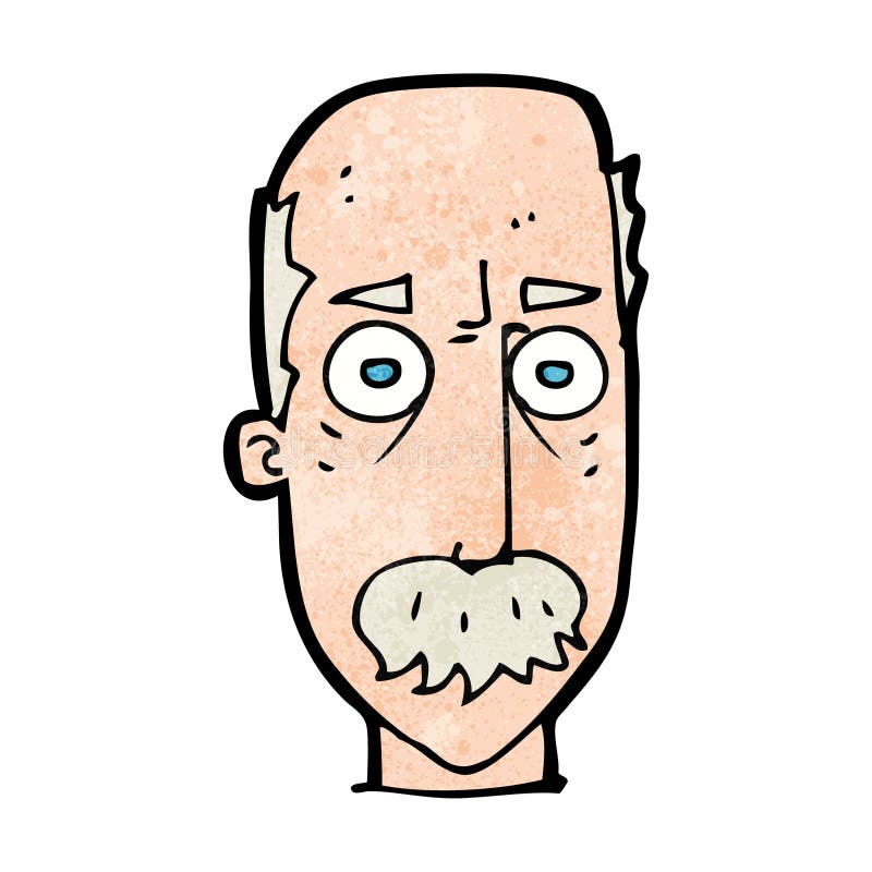 Cartoon man with mustache stock vector. Illustration of character ...