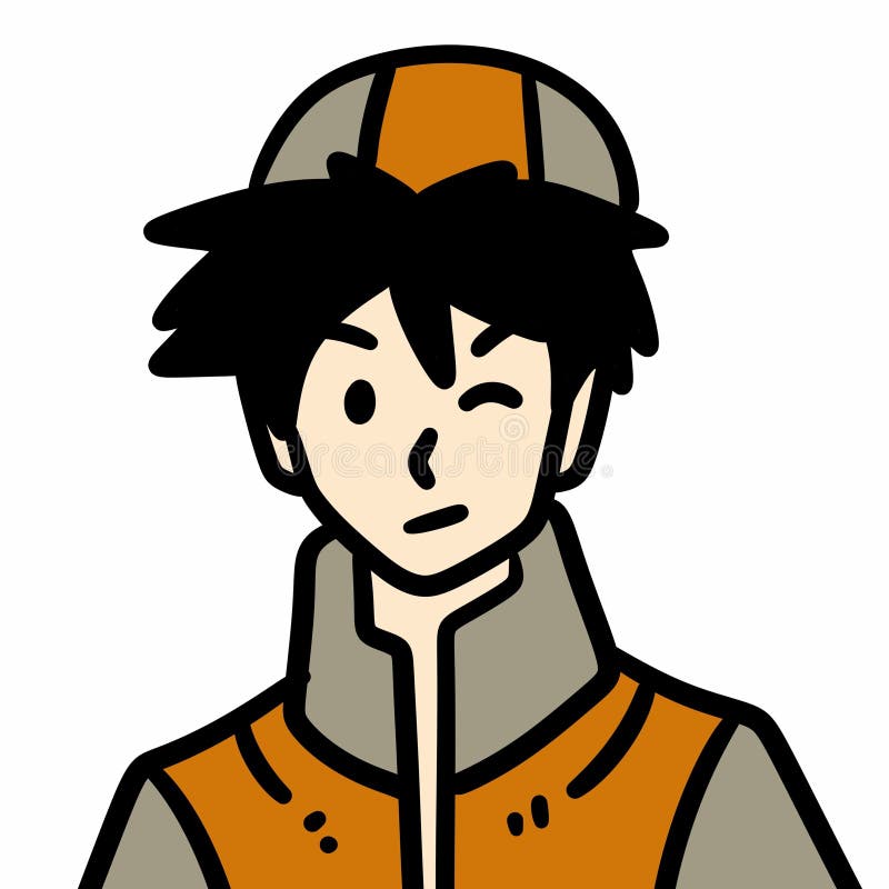 Cartoon Orange Man with Sign Stock Vector - Illustration of signpost ...