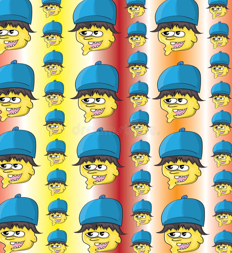 Cartoon man pattern stock illustration. Illustration of white - 40842411