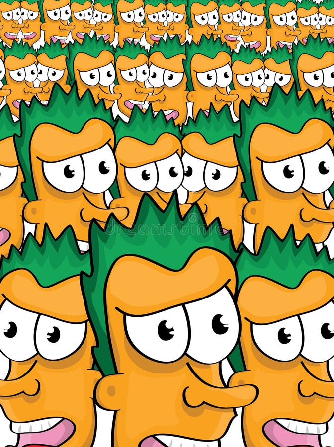 Cartoon man pattern stock illustration. Illustration of smile - 40935684