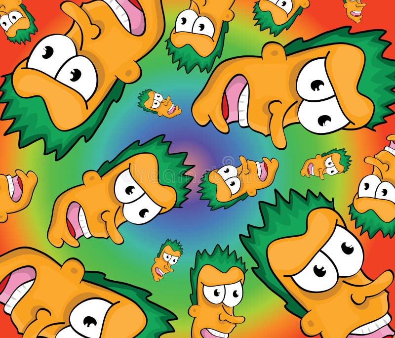 Cartoon man pattern stock illustration. Illustration of poster - 40935775