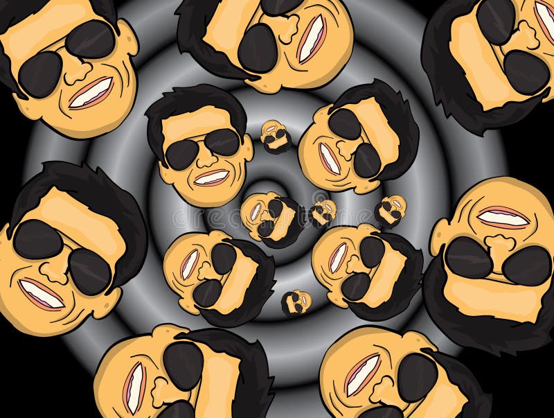 Cartoon man pattern stock illustration. Illustration of wide - 41169853