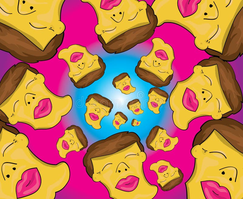 Cartoon man pattern stock illustration. Illustration of offer - 41574717