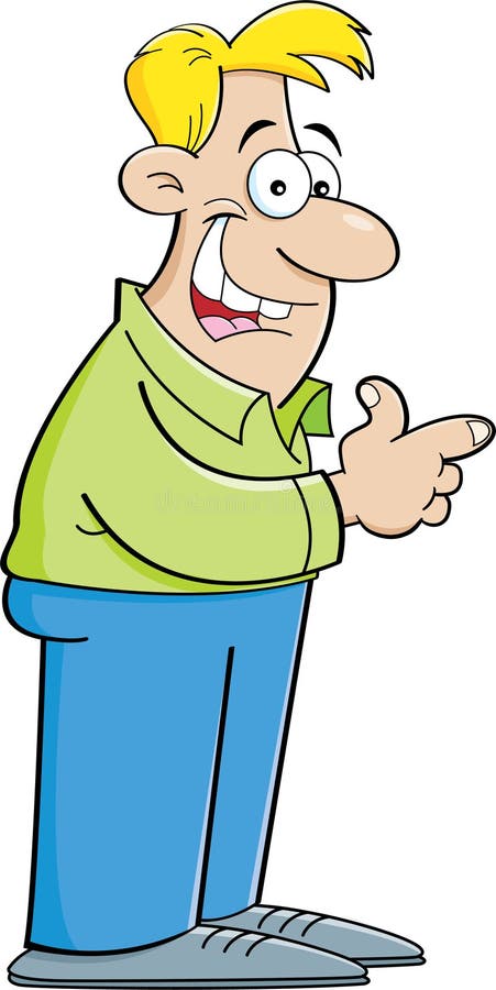 Funny Cartoon Illustration Man Mooning, Give Moon Stock Illustration ...