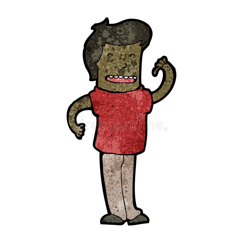 Cartoon Man Pointing at Self Stock Vector - Illustration of drawing ...