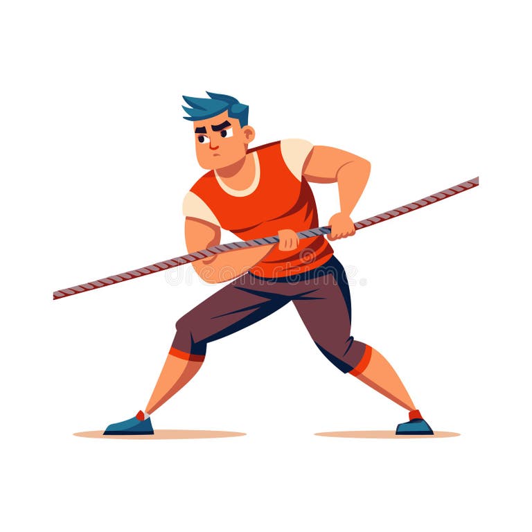 Cartoon Man Pulling Stock Illustrations – 2,628 Cartoon Man Pulling ...