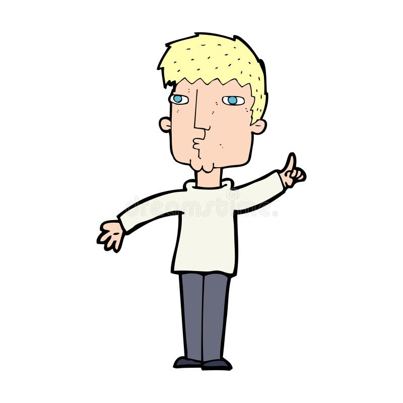 Retro Cartoon Man Raising Hand Stock Illustrations – 335 Retro Cartoon ...