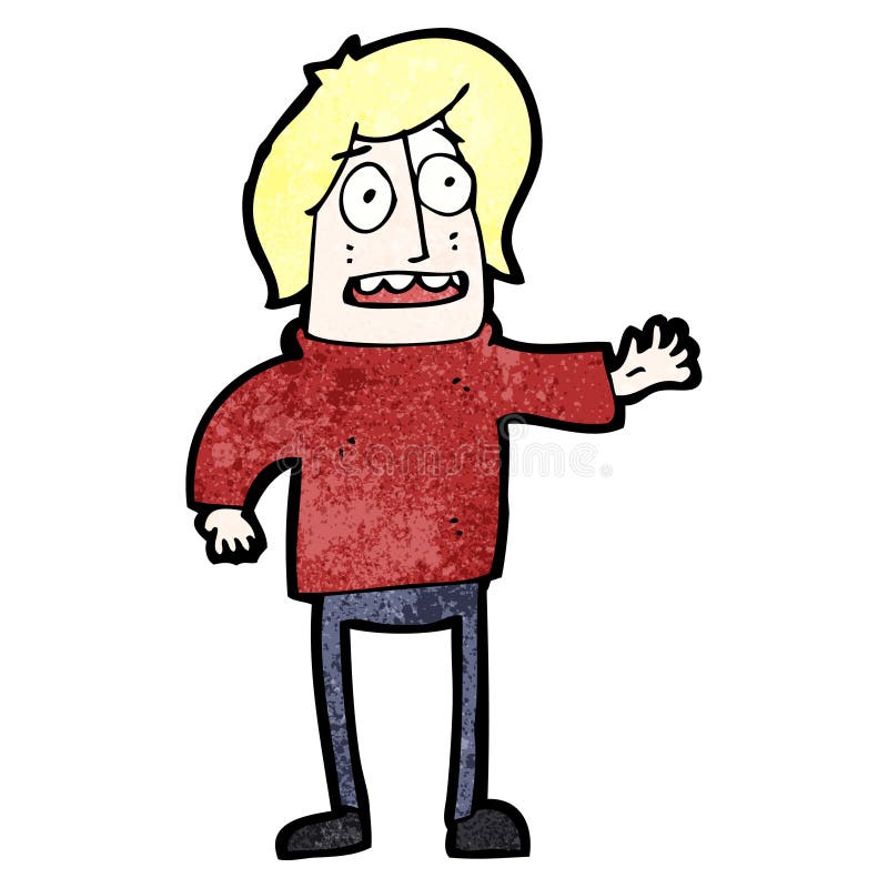 Cartoon man reaching out stock vector. Illustration of clip - 38068728