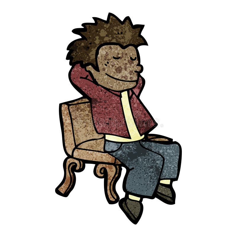 Cartoon Man Relaxing Stock Illustrations – 9,169 Cartoon Man Relaxing ...