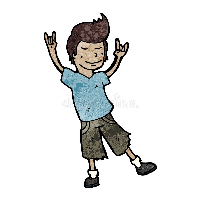 Cartoon Man Rocking Out Stock Illustrations – 21 Cartoon Man Rocking ...
