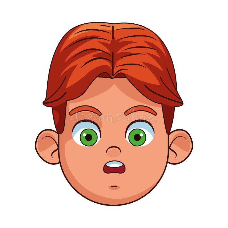 Scared Kid Face Clipart