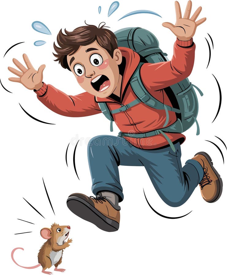 Person Running Away Funny Stock Illustrations – 343 Person Running Away ...