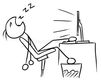 Cartoon Computer Sleep Stock Illustrations – 1,878 Cartoon Computer ...