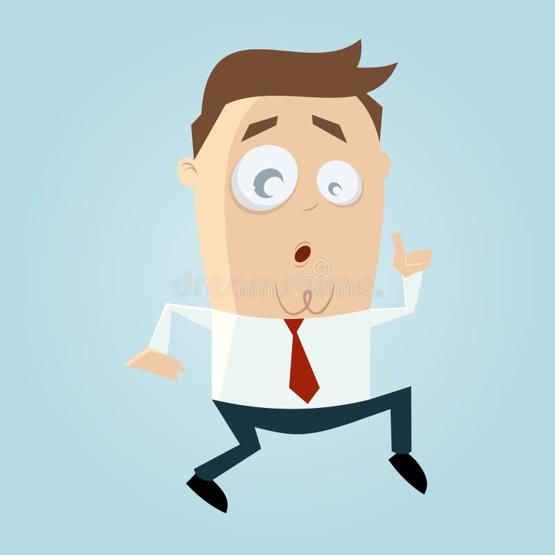 Sneaking and Tiptoeing Businessman Stock Vector - Illustration of ...