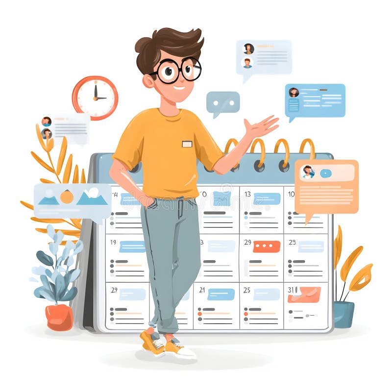 Cartoon Wall Calendar Stock Illustrations – 4,367 Cartoon Wall Calendar ...