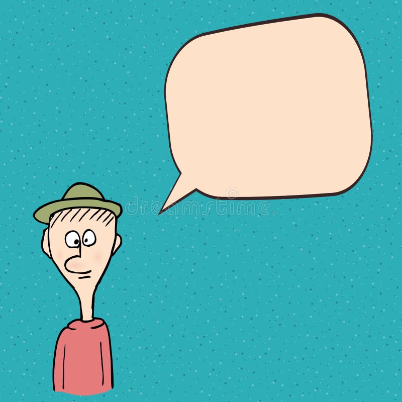 Cartoon man talking stock vector. Illustration of phone - 75786731