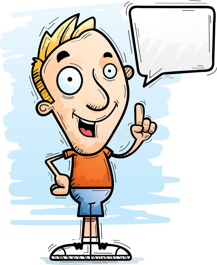 Cartoon Man Talking stock vector. Illustration of clip - 116275033