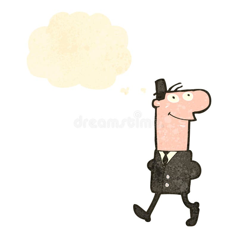 Cartoon Man Walking To Work Stock Illustration - Illustration of quirky ...