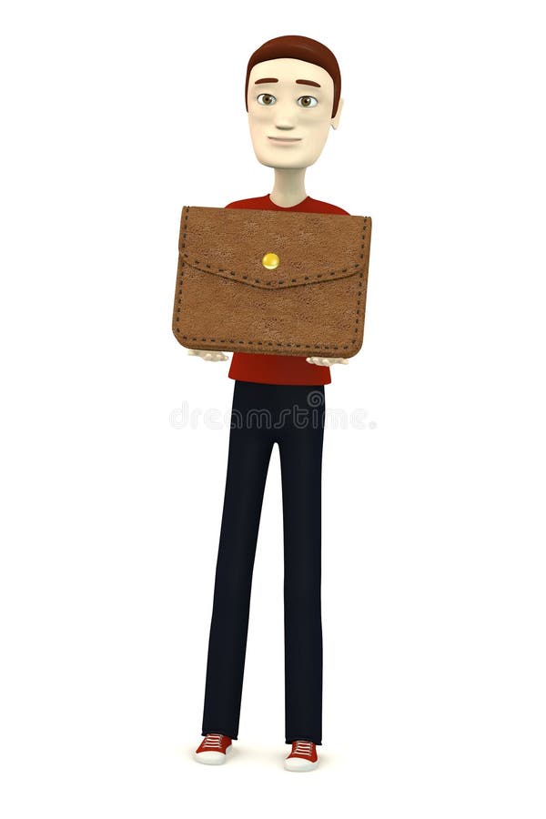 Cartoon man with wallet stock illustration. Illustration of safe - 31284406