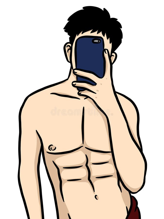 Cartoon Man on White Background Stock Illustration - Illustration of ...