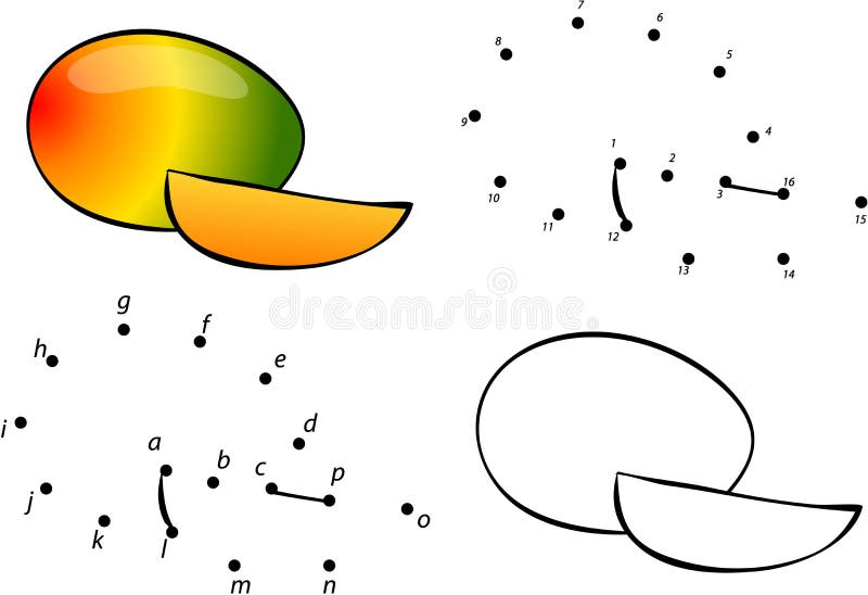 Cartoon Mango Isolated Illustration Stock Illustration - Illustration ...