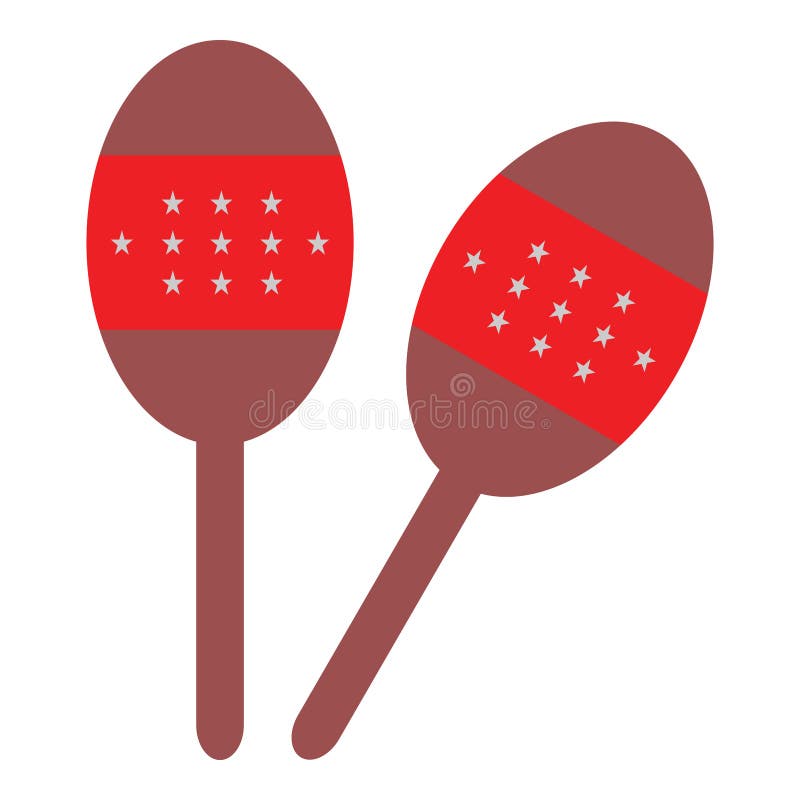 Cartoon maracas stock vector. Illustration of music - 258126941