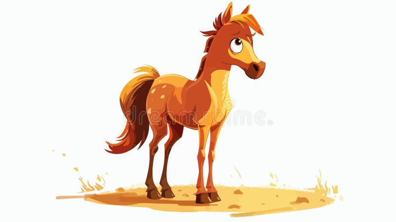 Cartoon Mare Animation Vector Illustration for Creative Projects Stock ...