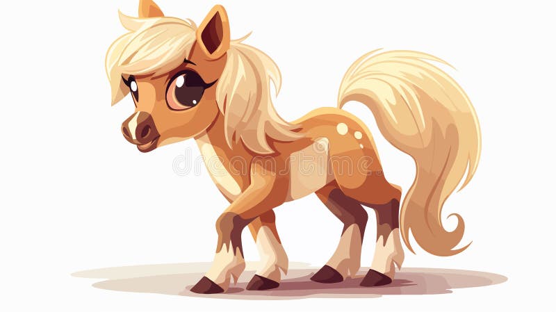 Cartoon Mare Vector Illustration for Isolated Design Projects Stock ...
